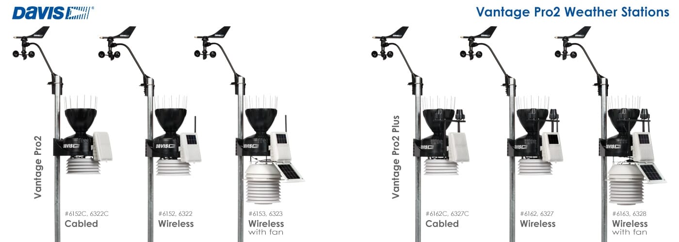 Davis Vantage Pro2 Weather Station Complete Range | Weather Shop UK