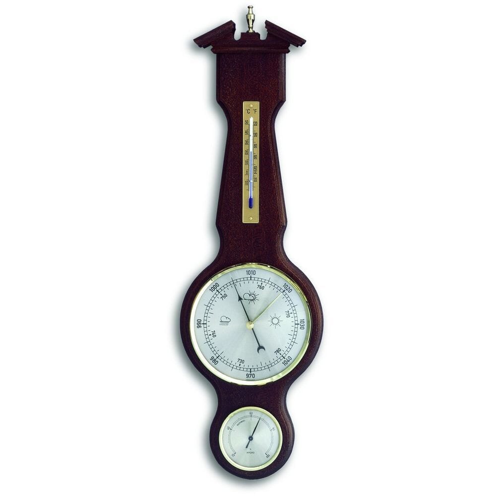 Walnut Banjo Barometer 50cm | Weather Shop UK