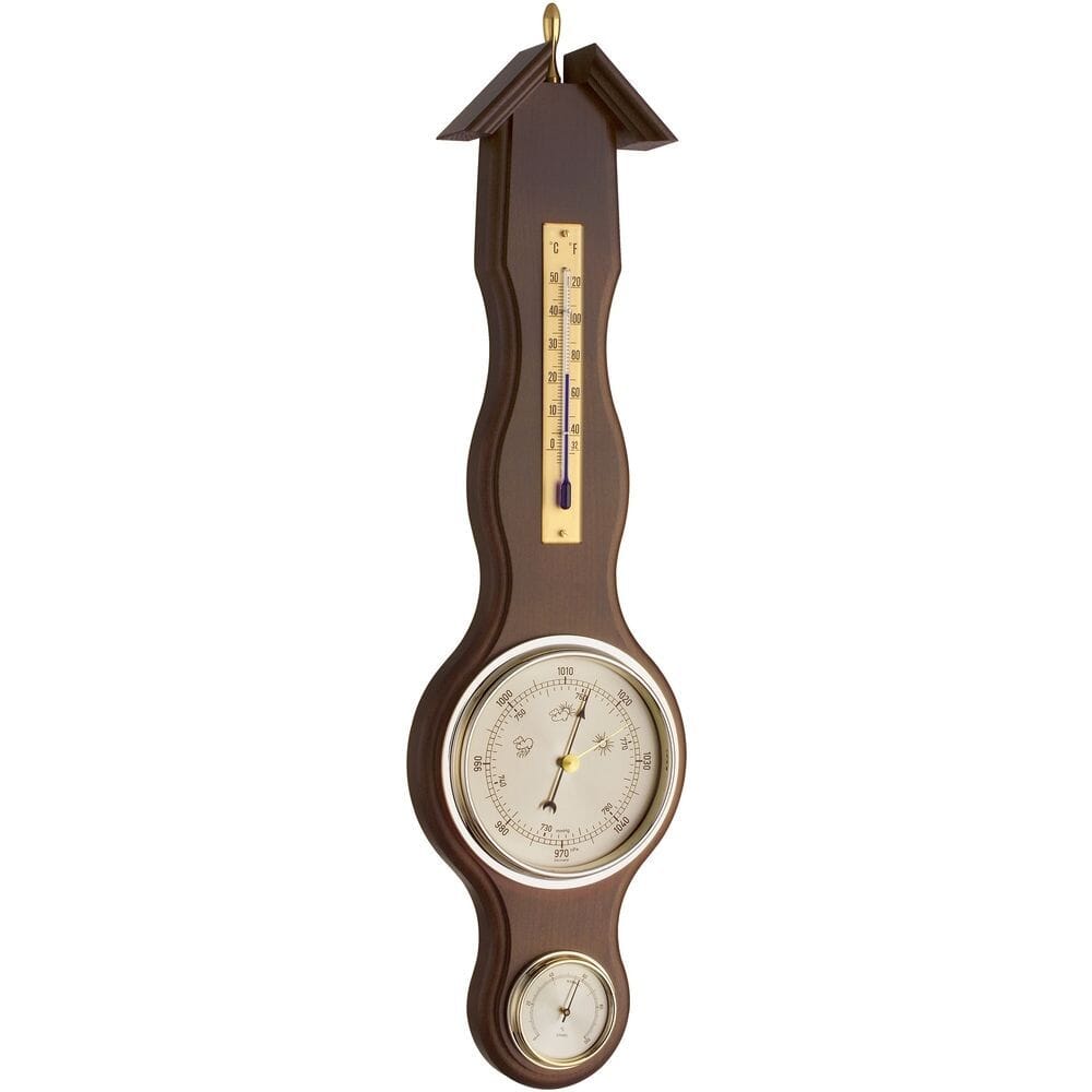 Walnut Banjo Barometer 46cm | Weather Shop UK