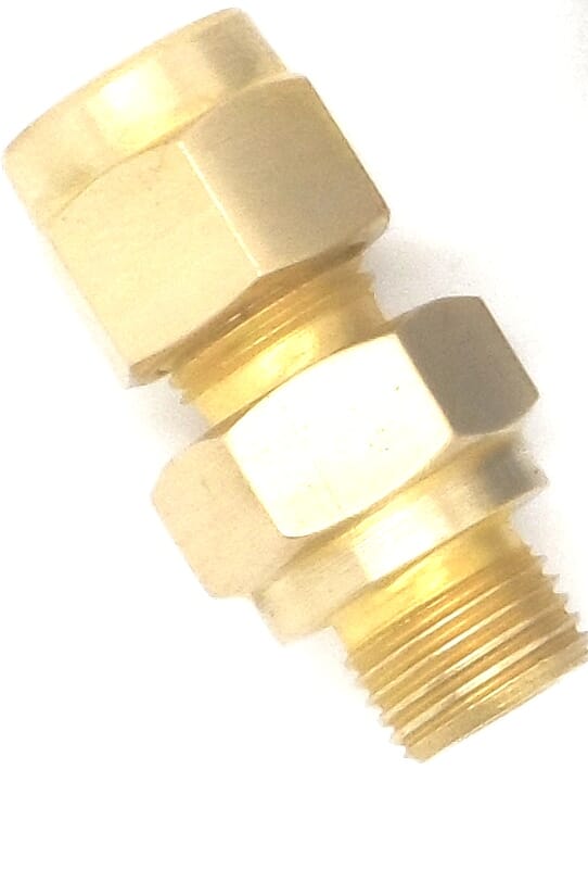 Imperial Tapered Threaded Compression Fittings - Brass (1/4" BSP ...