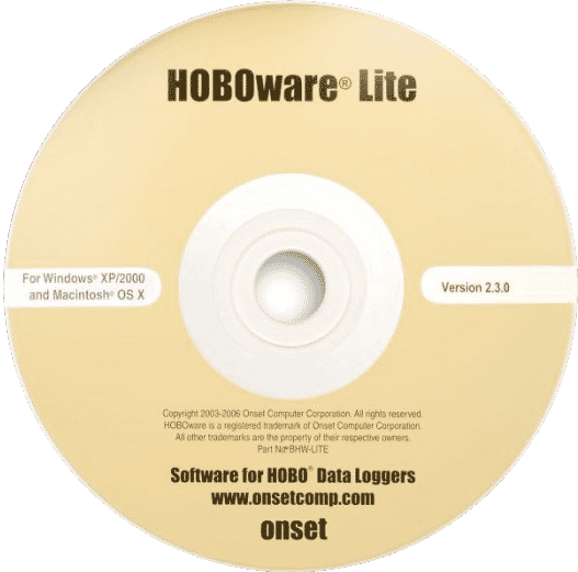 HOBOware Lite Software - supplied on CD | EnviroMonitors