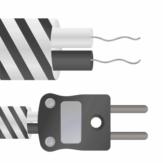 Thermocouple Exposed Junction Glassfibre With Tails & Plugs - Type J ...