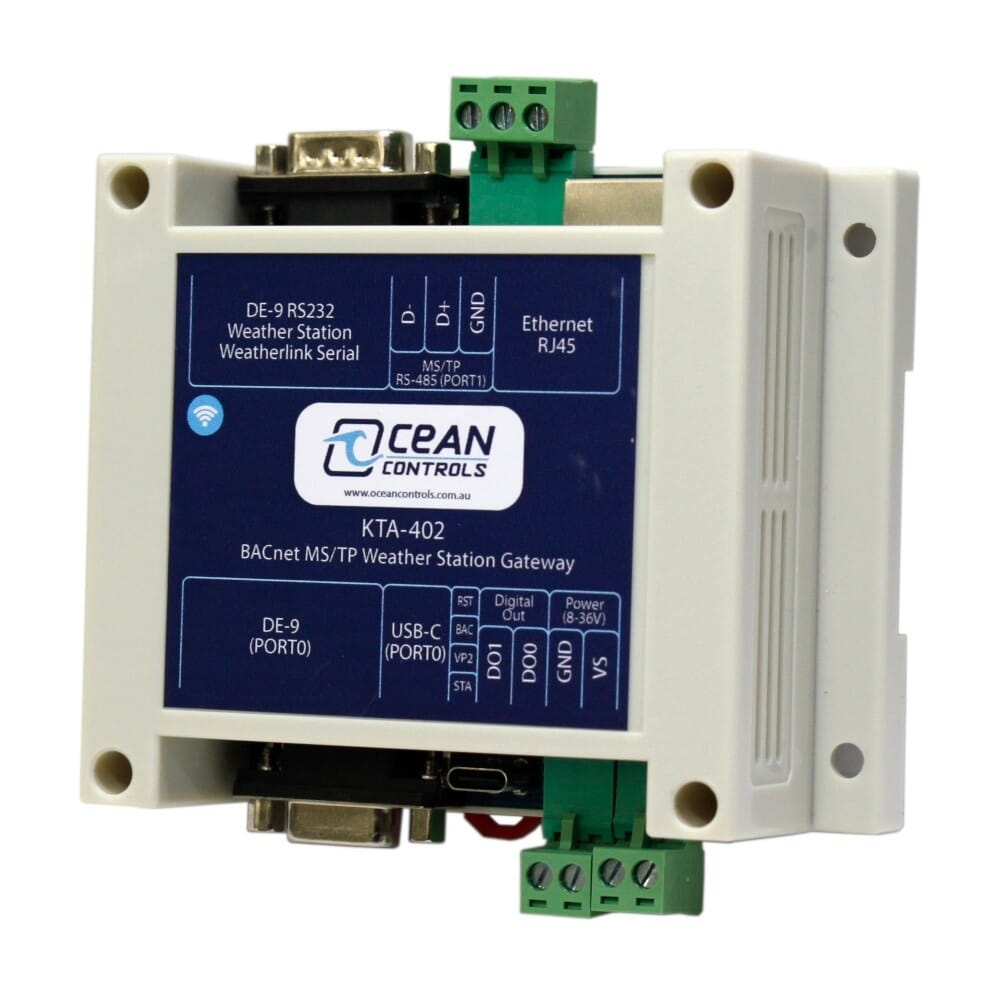 Ocean Controls KTA-402 BACnet MS/TP Weather Station Gateway ...